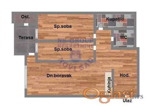 Trosoban, 71m2 Miseluk