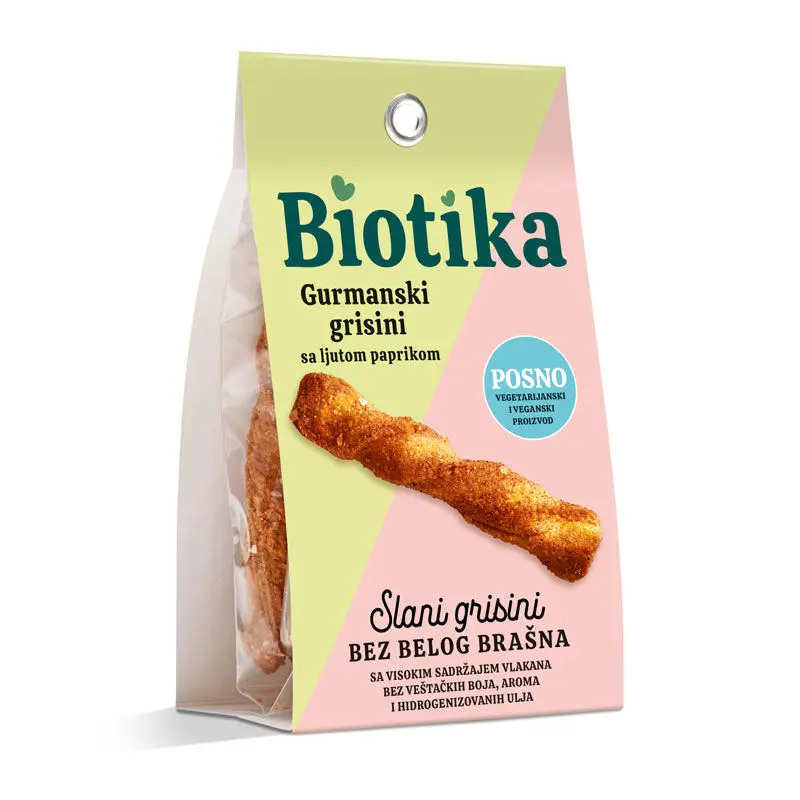 Biodan Gurmanske grisine sa ljutom papričicom, 100g