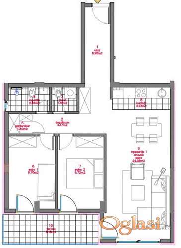 NOVI SAD - TELEP - 72.00 m2