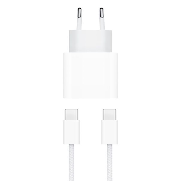 Kućni punjač za Iphone 15/16 PD Fast charger 35W Type C na Type C, bela