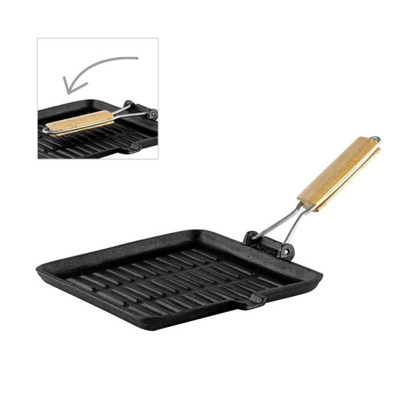 MUHLER Gril tiganj od livenog gvožđa 24x24cm Tika MR-2416CI