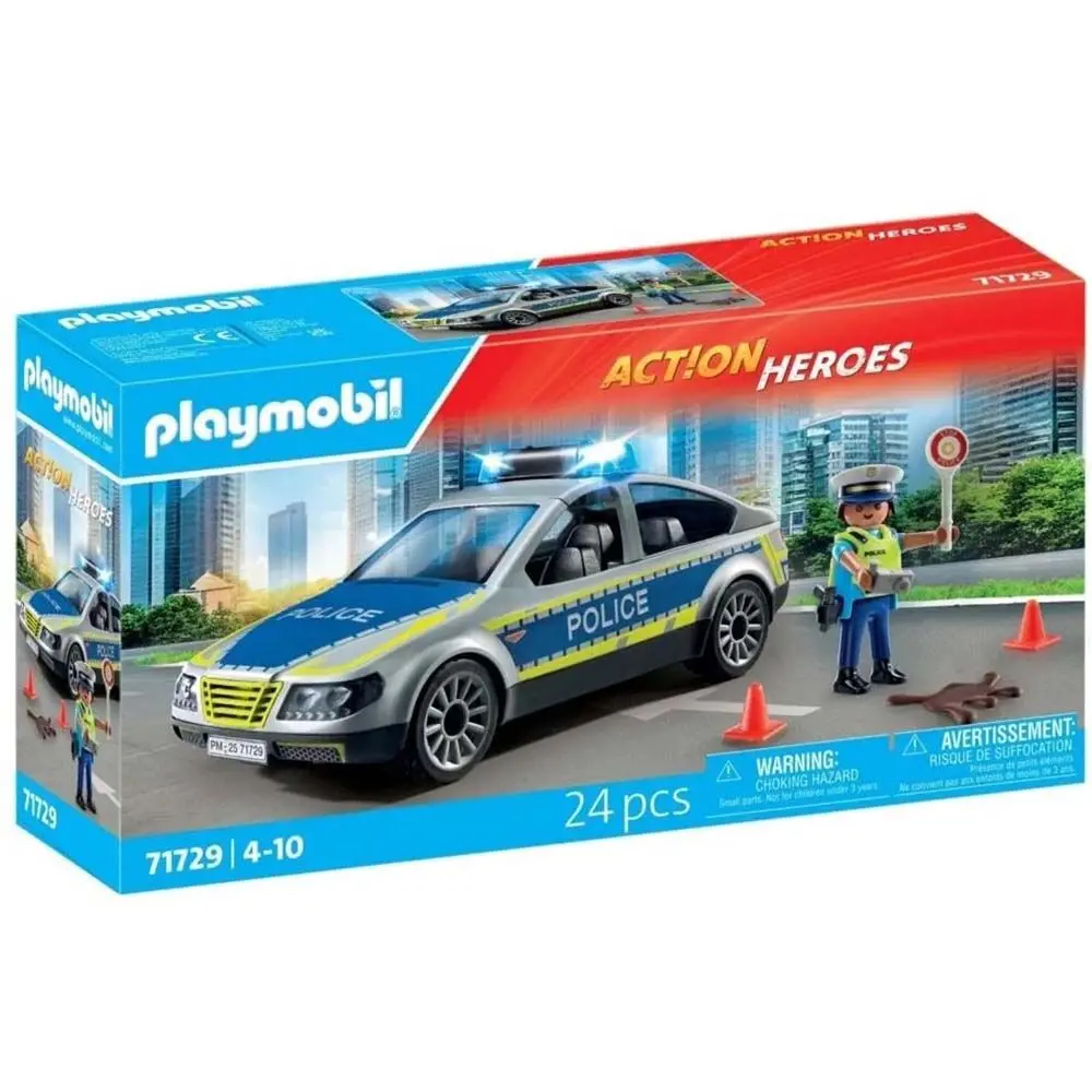 Playmobil Dečiji set Policijsko patrolno vozilo Action heroes, 24 dela