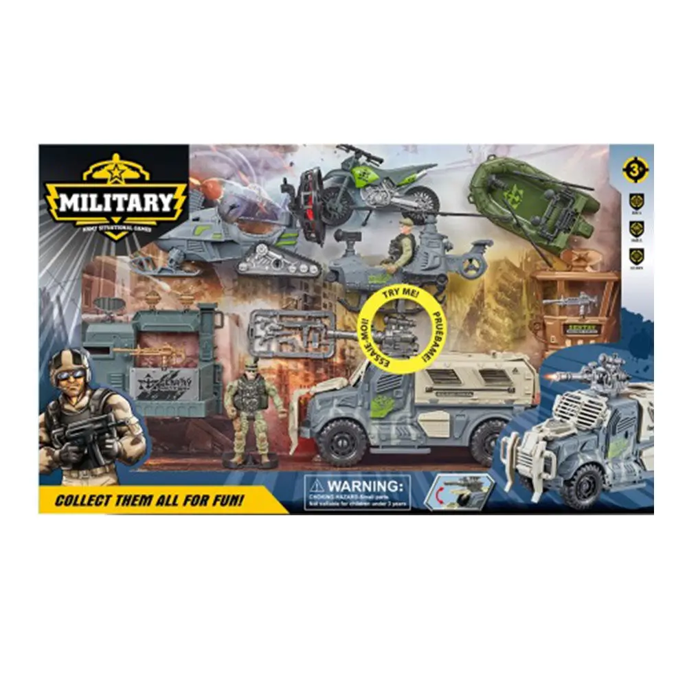 Interaktivni set vozila za igru Military, 10 delova