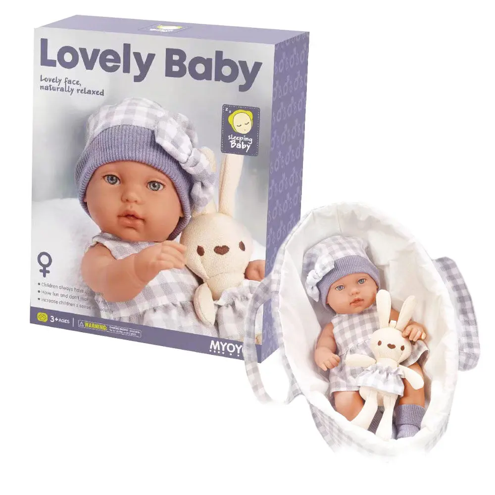 Myoyo Beba lutka u nosiljci Lovely baby, 33cm
