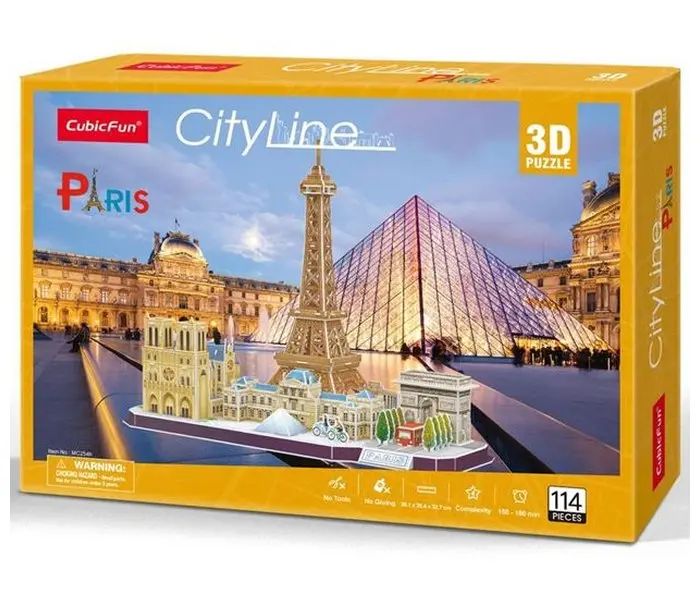 CUBIC FUN Puzzle 3D City Line Paris
