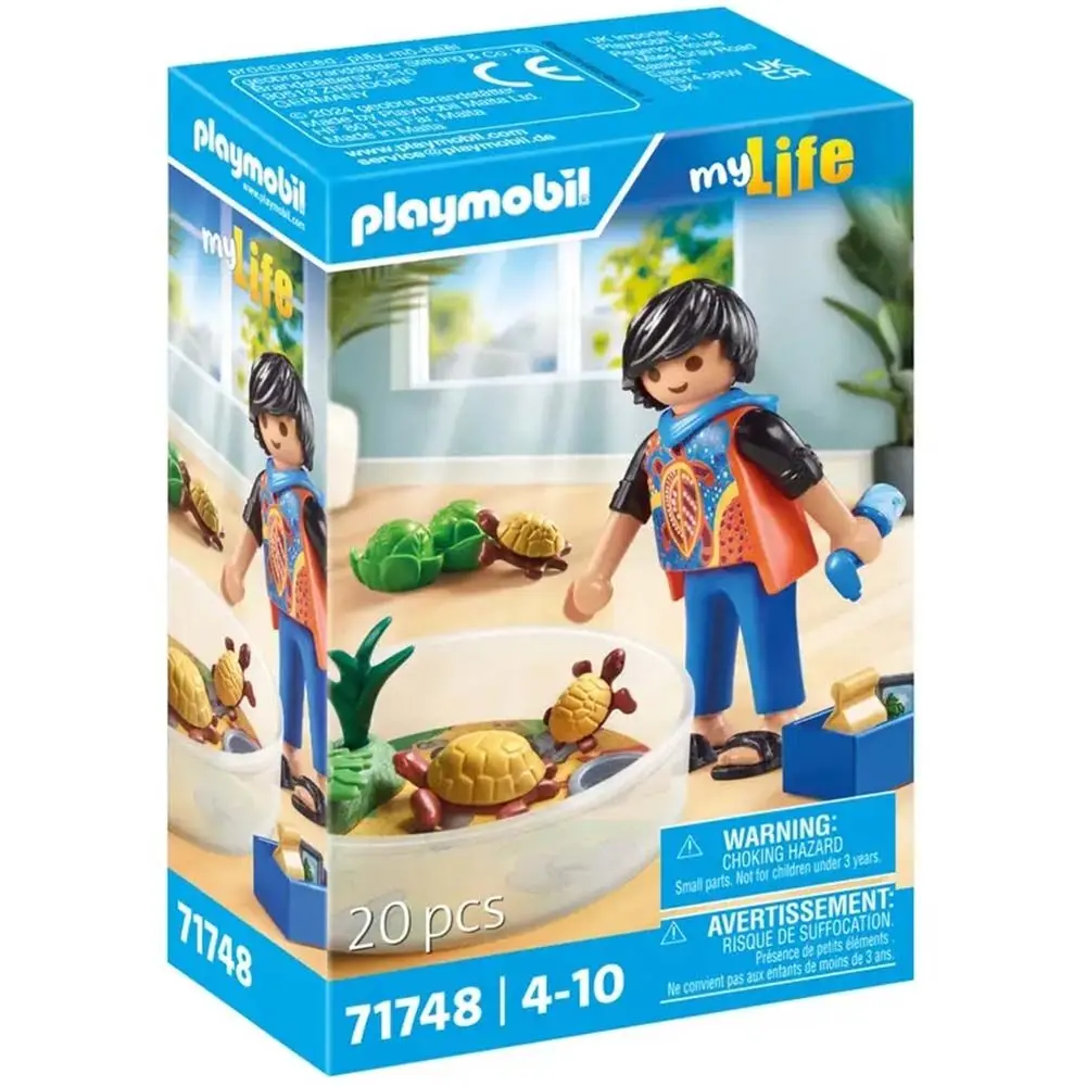 Playmobil Dečiji set Terarijum za kornjače My life, 20 delova