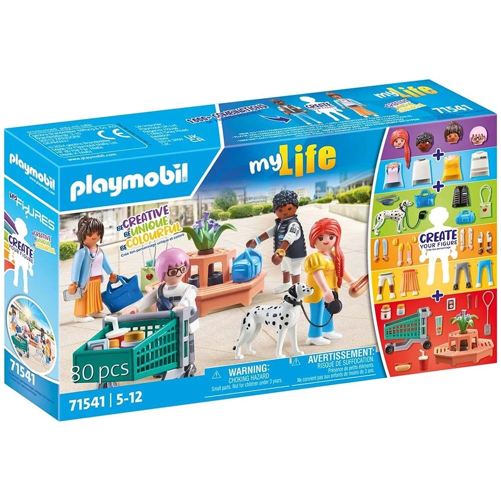 Playmobil Dečiji set Dan za kupovinu My life, 80 delova