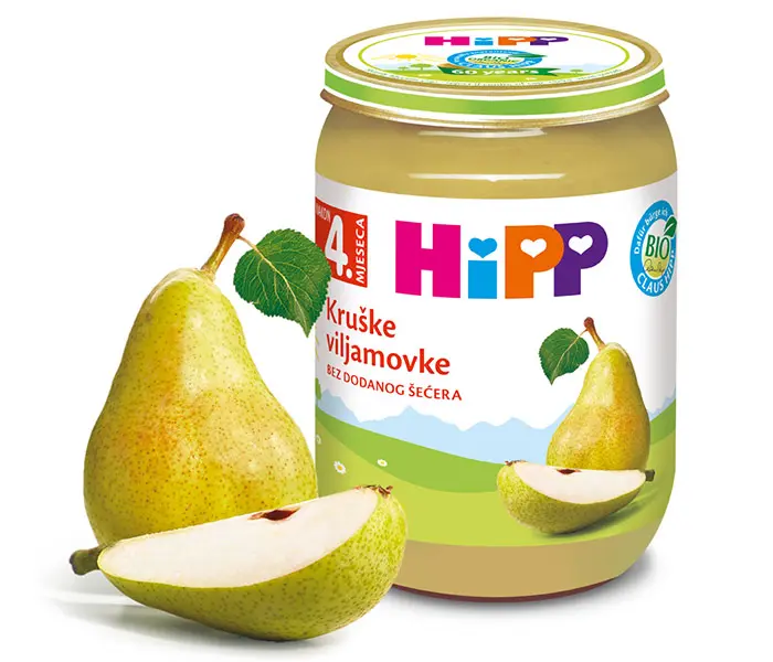 HIPP Kašica za bebe kruška viljamovka Bio 190g