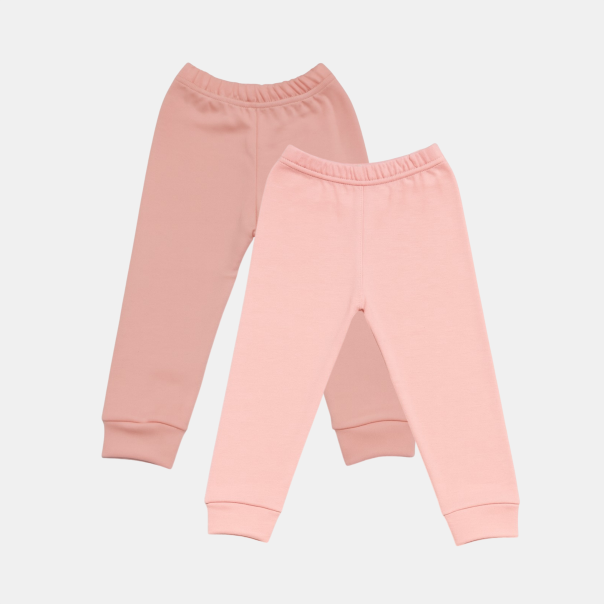 Mafimi Pamučne Pantalonice set od 2 - puder, kajsija
