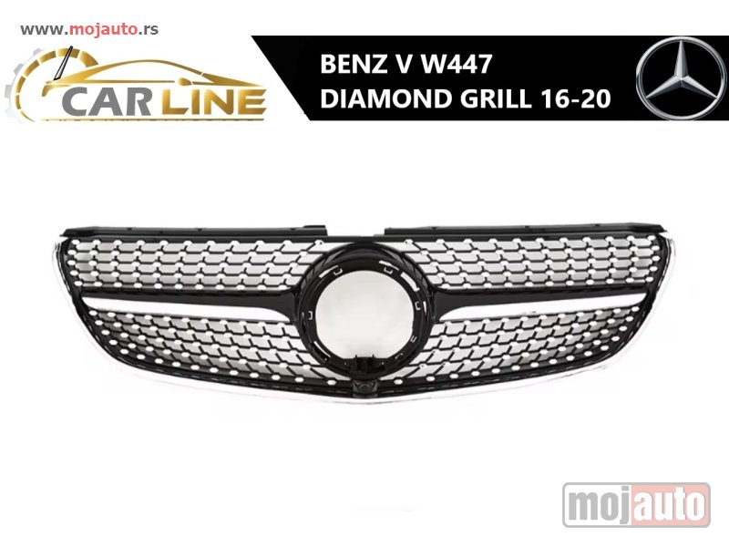 MERCEDES V W447 DIAMOND PREDNJI GRILL 16-20