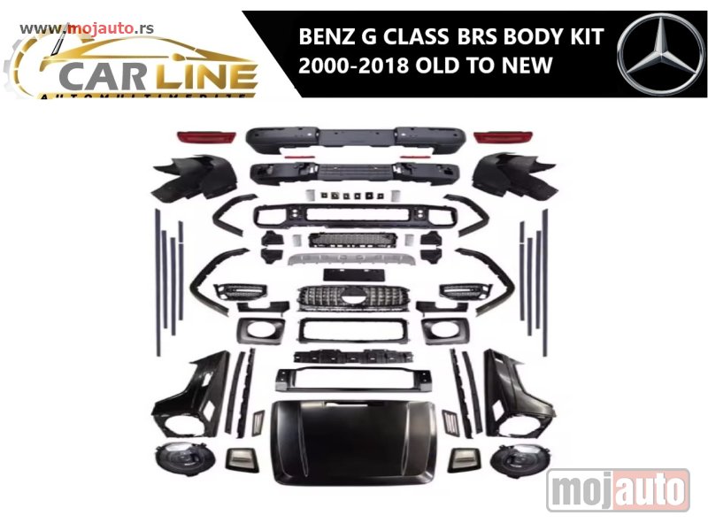 MERCEDES G KLASA BRS BODY KIT STARI U NOVI 2000-2018