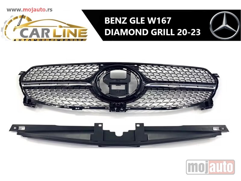 MERCEDES GLE W167 DIAMOND PREDNJI GRILL 20-23