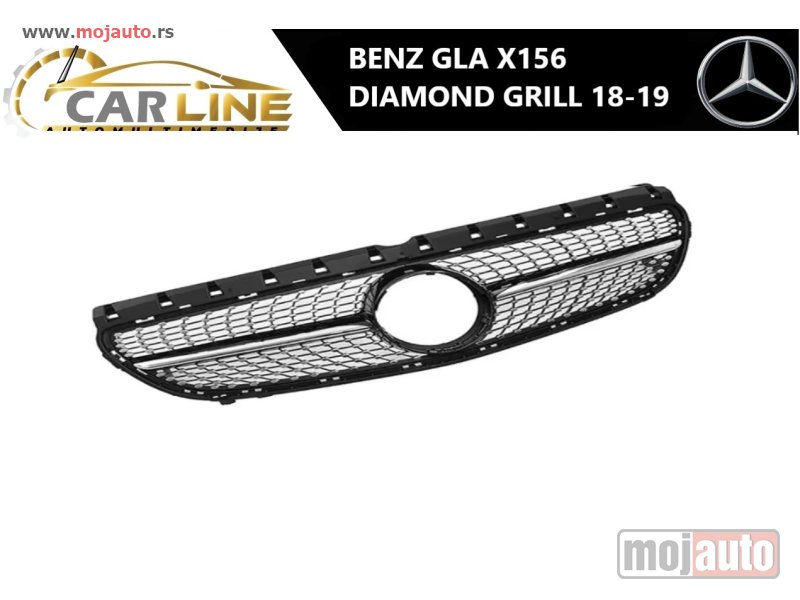 MERCEDES GLA X156 DIAMOND PREDNJI GRILL 18-19