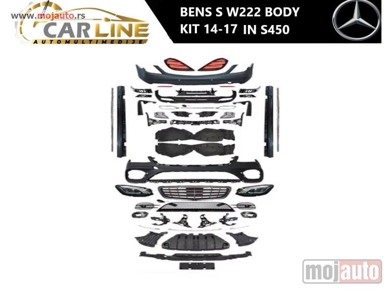 MERCEDES S W222 U NOVI S450 BODY KIT 14-17