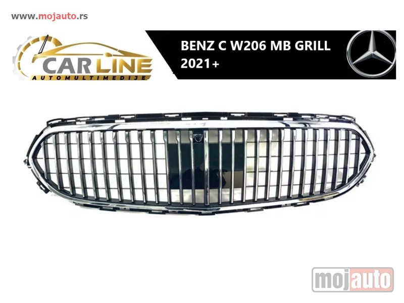 MERCEDES C W206 MB PREDNJI GRILL 2021+