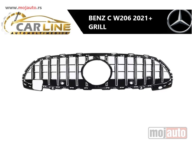 MERCEDES C W206 PREDNJI GRILL 2021+