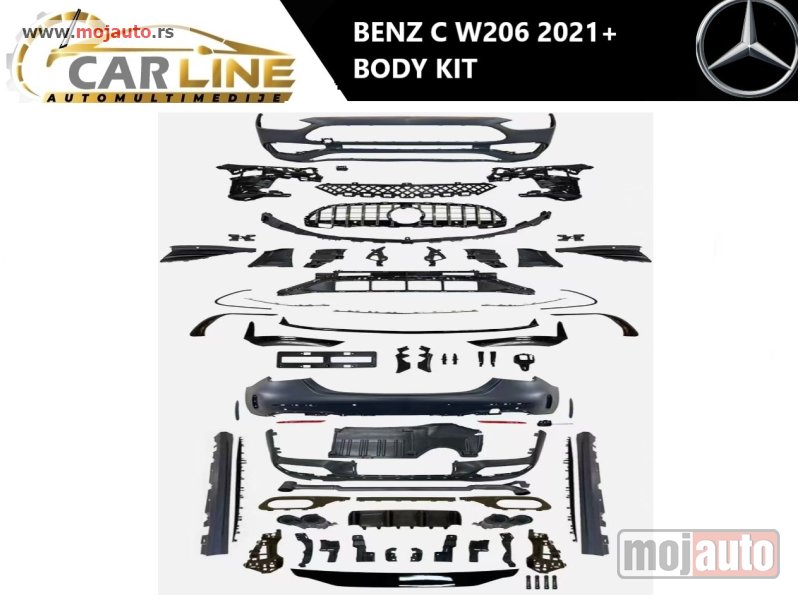 MERCEDES C W206 BODY KIT 2021+