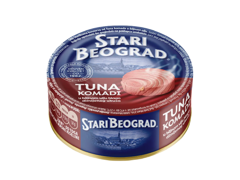 TUNA KOMADI BLAGO DIMLJENOG UKUSA 160GR