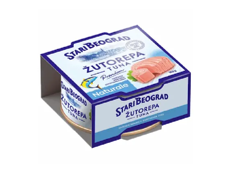 ŽUTOREPA TUNA U SOPSTVENOM SOKU 160G