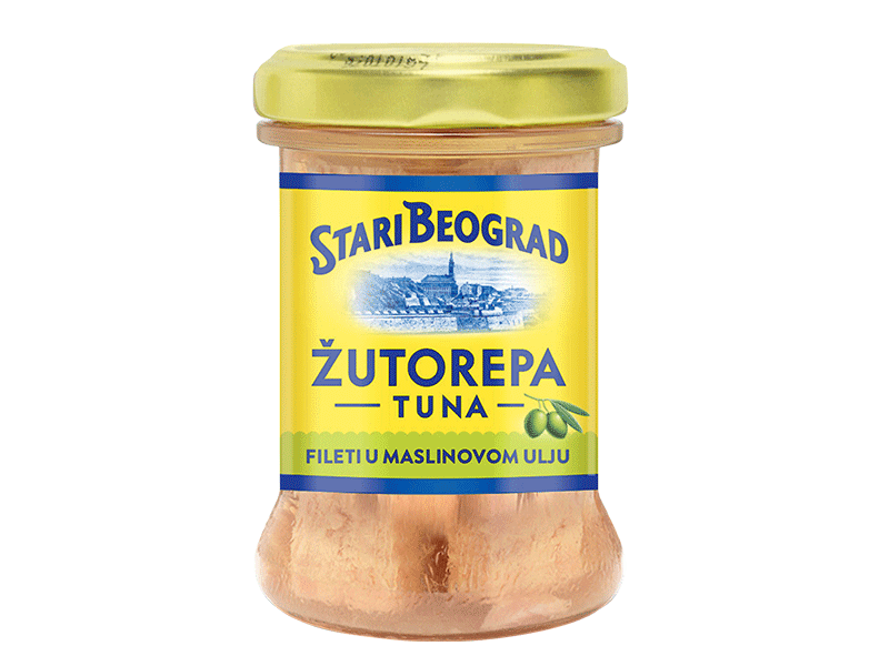ŽUTOREPA TUNA FILET U MASLINOVOM ULJU 200G TEGLICA