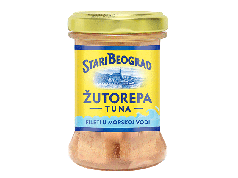 ŽUTOREPA TUNA FILET U MORSKOJ VODI 200G TEGLICA