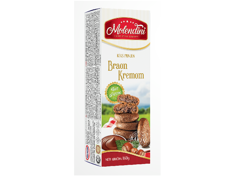 KEKS BEZ GLUTENA KREM LEŠNIK 180G
