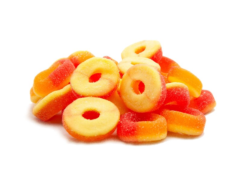 BEBETO BOMBONE PEACH RINGS 1000G