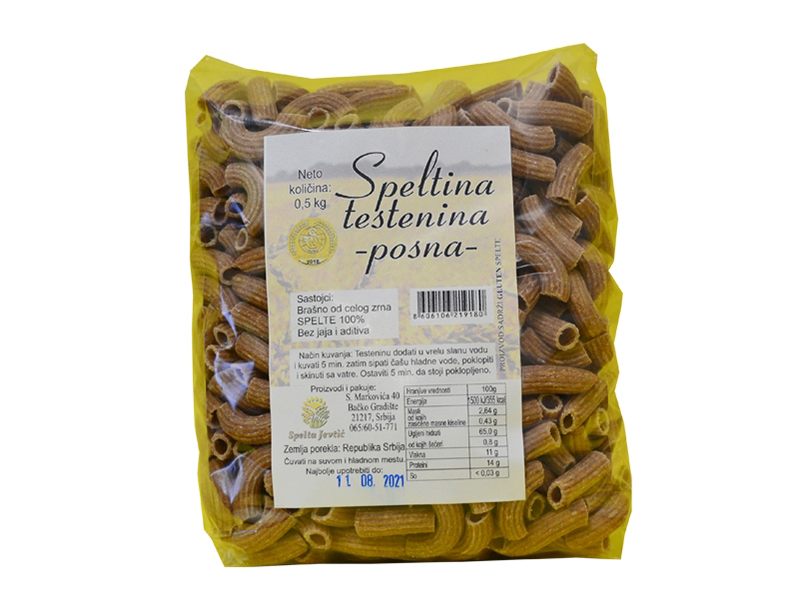 TEST.SPELTA SPIRALA 500GR-JEVTIĆ