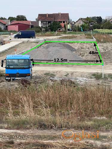 Građevinski plac prvi red Dunavska Futog - 594m2