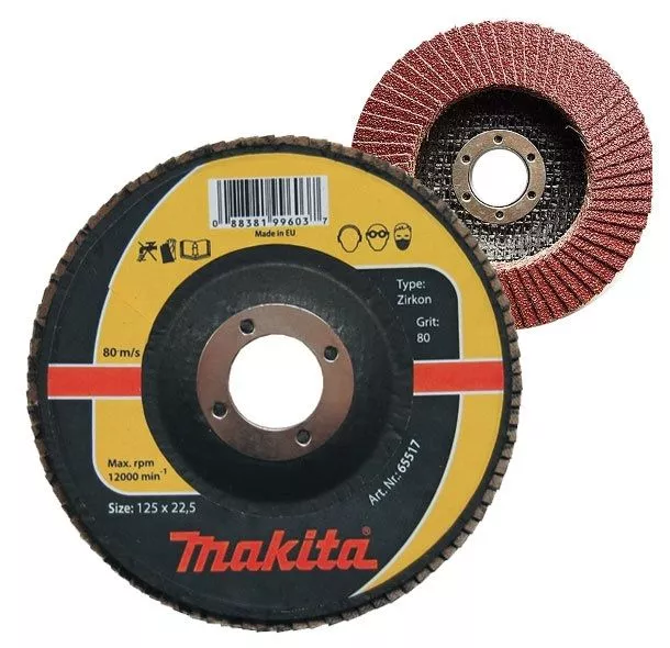 MAKITA - LAMELNI DISK 125MM G120 ZA NERĐAJUĆE ČELIKE - CIRKON ALUMINIJUM P-65523