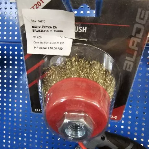 ČETKA ZA BRUSILICU fi 75 mm
