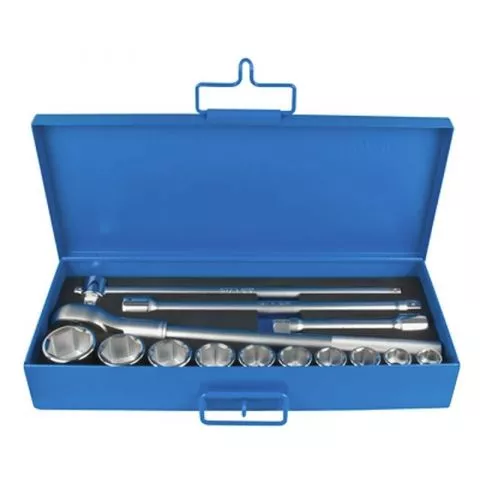 UNIOR - KLJUČEVI NASADNI, PRIHVAT 3/4", U METALNOJ KUTIJI - 197MB2