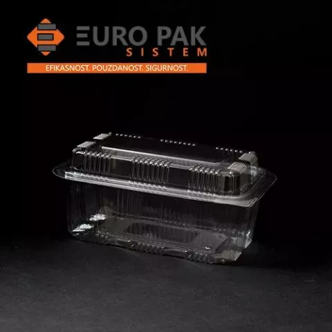 PET POSUDE ZA DOSTAVU HRANE PET AMBALAŽA-750 ML – POVIŠEN POKLOPAC
