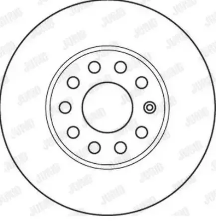 Disk prednji ventilirajući 5X288 VW GOLF 5 JURID