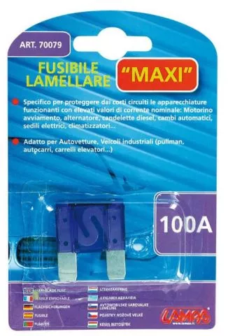 Osigurači ubodni 100A Maxi – komad – Lampa 70079