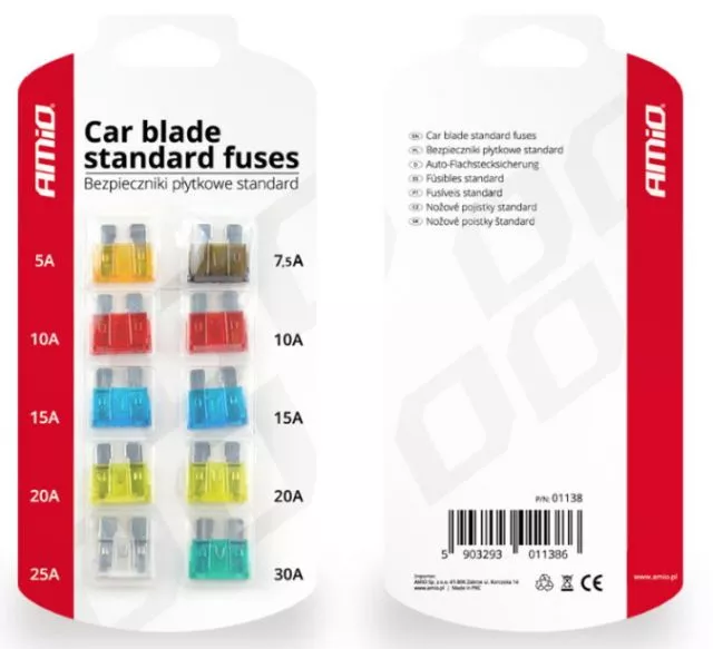 OSIGURAČI STANDARDNI UBODNI (10 KOM) – AMIO 01138