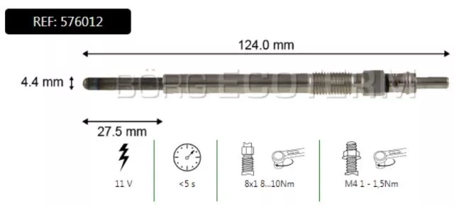 GREJAČ MOTORA PEŽO/CITROEN 1.4/1.6HDI 2004- BORG