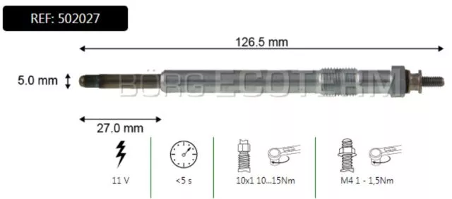 GREJAČ MOTORA OPEL VECTRA B 2.0 DTL OMEGA 2.0 DI ASTRA G BORG