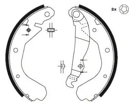 PAKNOVI 200X28 OPEL CORSA-A KADET JURID