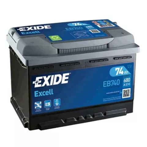 AKUMULATOR EXIDE 12V 74AH 680A EXCELL DESNO+