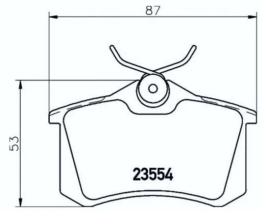 PLOČICE ZADNJE KOČIONE VW GOLF 4 CITROEN C4 RENAULT MEGANE 2 TEXTAR