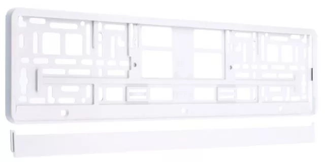 METALIK BELI PLASTIČNI OKVIR ZA TABLICE - CARMOTION 58478