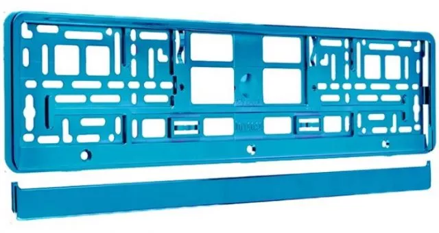 OKVIR ZA TABLICE, PLASTIČNI, METALIK TIRKIZNO PLAVI – CARMOTION 63456
