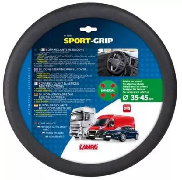 Obloga za volan U 34/51 cm – silikonska Sport-Grip – Lampa 32986
