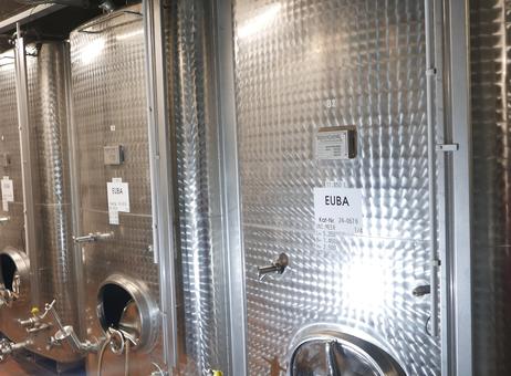 Polovan 11.850 litara Rieger rezervoar za skladištenje/rezervoar za vino kubik sa 4 vreće za hlađenje napravljene od V2A Najprodavaniji