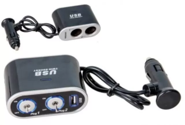 Adapter upaljača sa 2 ulaza i USB-om 12V – Automax 0115