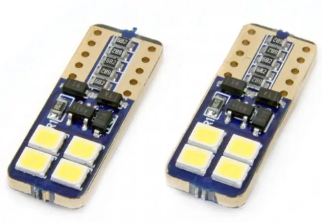 SIJALICE LED T10E W5W, CANBUS, 12V/24V, 8 SMD (2 KOM) – AMIO 01635