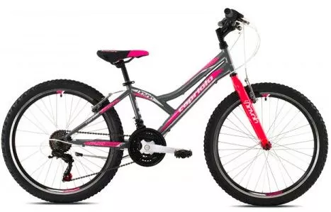BICIKL DEČIJI MTB CAPRIOLO DIAVOLO 400 24"/18HT SIVO-PINK
