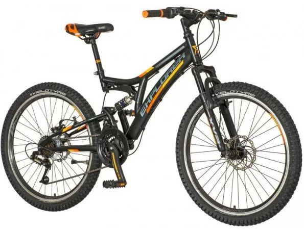 Bicikl MTB Explorer Thunder 24" Disk crno-narandžasti
