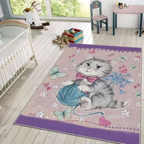 TEPIH ZA DECU 120X180CM – MACA I KLUPKO